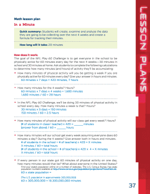 75+ Free Editable Math Lesson Plan Templates in MS Word [DOC] | pdfFiller