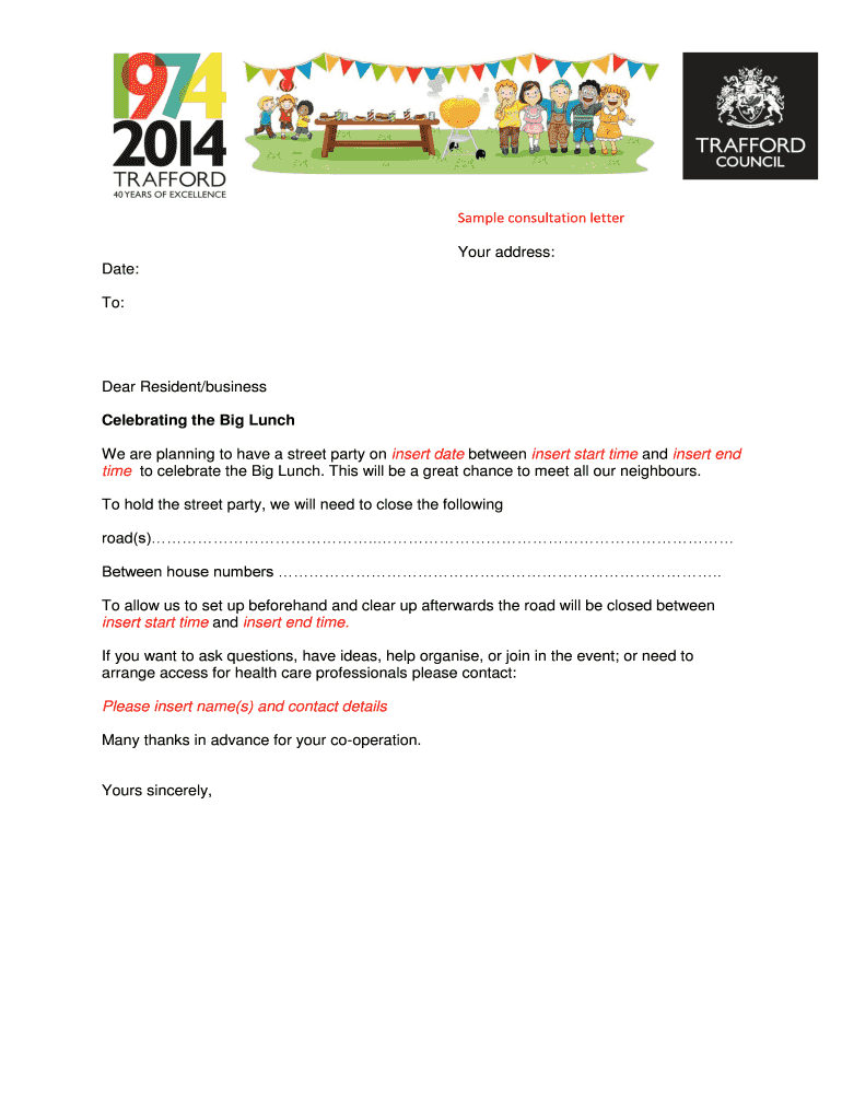 Fillable Online Sample consultation letter Fax Email Print - pdfFiller