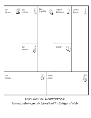 Fillable Online Business Model Canvas Alexander Osterwalder Fax Email ...
