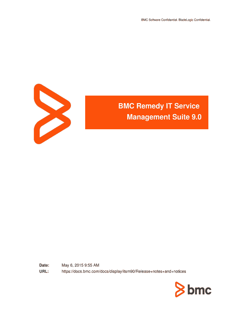 Fillable Online BMC Software Confidential Fax Email Print - pdfFiller