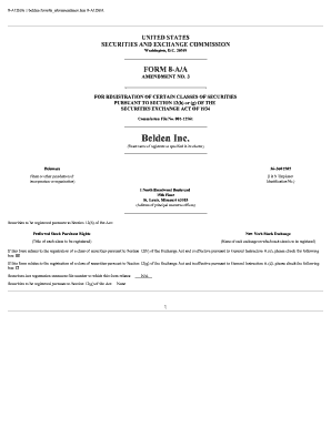 Fillable Online 8-A12B/A1belden-form8aaforamendmen Fax Email Print ...