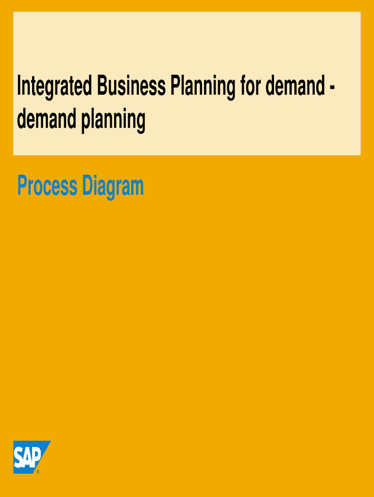 Fillable Online Integrated Business Planning for demand demand planning ...