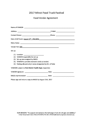 Fillable Online Name of VENDOR: Fax Email Print - pdfFiller