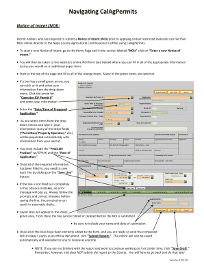 Fillable Online Notice of Intent (NOI): Fax Email Print - pdfFiller