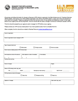 Fillable Online REQUEST FOR WITS ACCESS Fax Email Print - pdfFiller