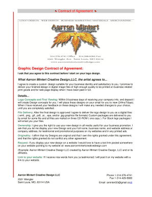Fillable Online Contract of Agreement Fax Email Print - pdfFiller