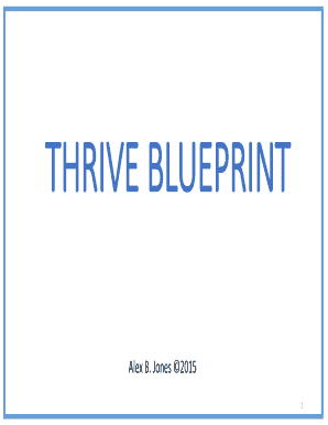 Fillable Online THRIVE BLUEPRINT Fax Email Print - pdfFiller