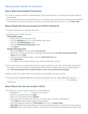 Fillable Online Step-by-Step Guide for Quicken Fax Email Print - pdfFiller