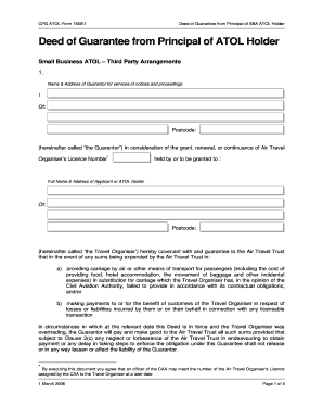 Fillable Online CPG ATOL Form 15051 Fax Email Print - pdfFiller