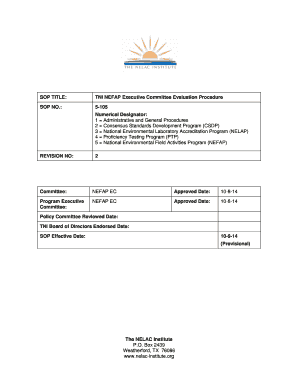 Fillable Online SOP TITLE: Fax Email Print - pdfFiller
