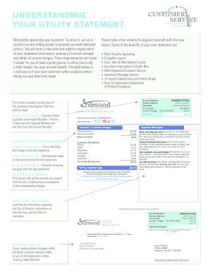 Fillable Online YOUR UTILITY STATEMENT Fax Email Print - pdfFiller