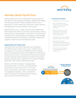 Fillable Online Workday Global Payroll Cloud Fax Email Print - pdfFiller