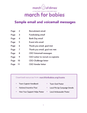 Fillable Online Sample email and voicemail messages Fax Email Print ...