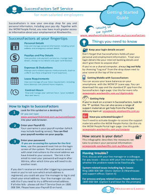 Fillable Online SuccessFactors Self Service Fax Email Print - pdfFiller