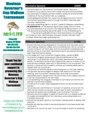 Fillable Online Exclusive Sponsor Fax Email Print - pdfFiller