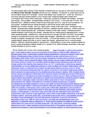 Fillable Online Money Order Receipt TemplateFREE MONEY ORDER RECEIPT ...