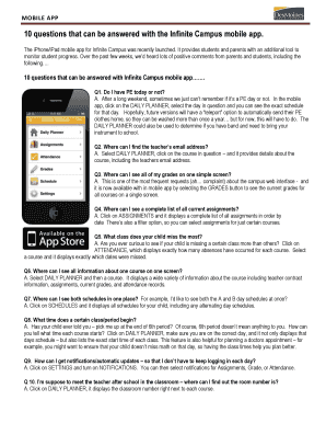 Fillable Online 10 questions that can be answered with the Infinite ...