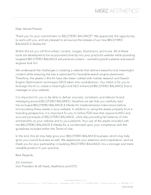 Dear Valued Partner - Fill Online, Printable, Fillable, Blank | pdfFiller