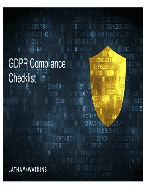 Fillable Online GDPR Compliance Checklist Fax Email Print - pdfFiller