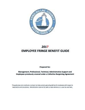 Fillable Online EMPLOYEE FRINGE BENEFIT GUIDE Fax Email Print - pdfFiller