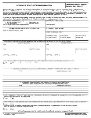 Fillable Online OMB Control Number: 9000-0012 Fax Email Print - pdfFiller