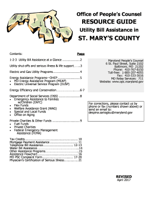 Fillable Online 1-2-3 Utility Bill Assistance at a Glance Fax Email ...