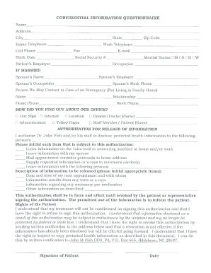 Fillable Online Watermark Medical ARES Questionnaire Fax Email Print ...