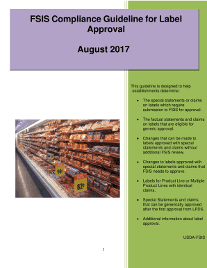 Fillable Online FSIS Compliance Guideline for Label Fax Email Print ...