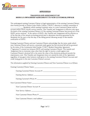 Fillable Online TRANSFER AND ASSIGNMENT OF Fax Email Print - pdfFiller