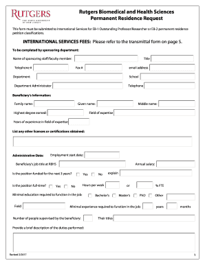 Fillable Online Permanent Residence Request Fax Email Print - pdfFiller