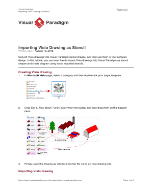Fillable Online Importing Visio Drawing as Stencil Fax Email Print ...