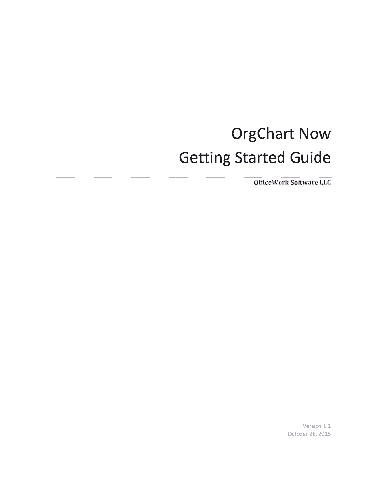 Fillable Online OrgChart Now Fax Email Print - pdfFiller