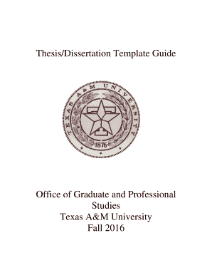 Fillable Online Thesis/Dissertation Template Guide Fax Email Print ...