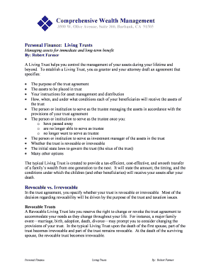 Fillable Online Comprehensive Wealth Management Fax Email Print - pdfFiller