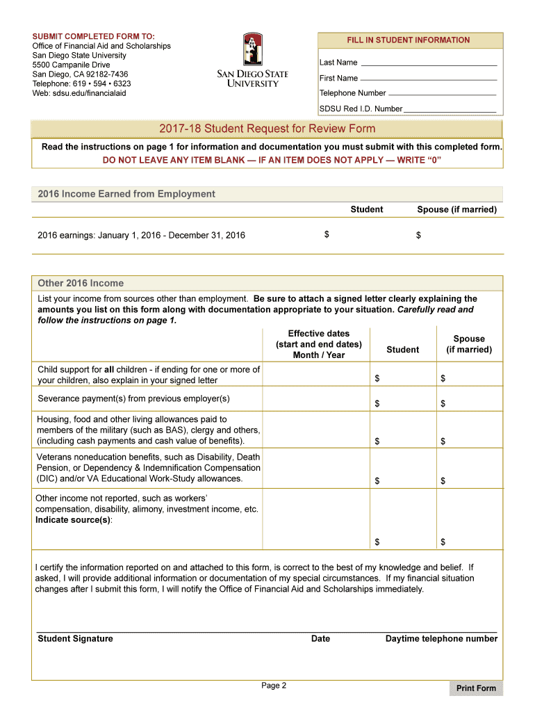 Fillable Online of the deadline date for the academic term you are ...