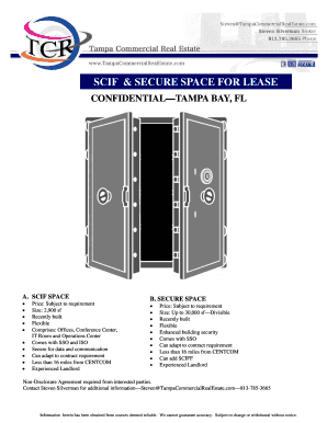 Scif Rental - Fill Online, Printable, Fillable, Blank | pdfFiller