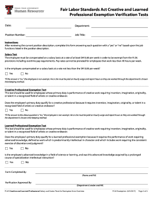 Fillable Online Creative and Learned Professional Exemption Fax Email ...