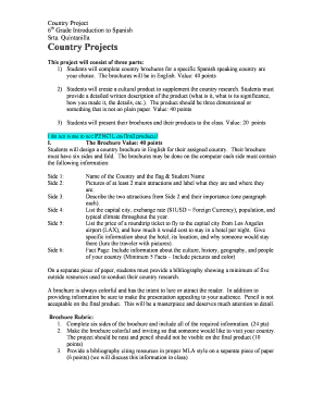 Fillable Online Country Project Fax Email Print - pdfFiller