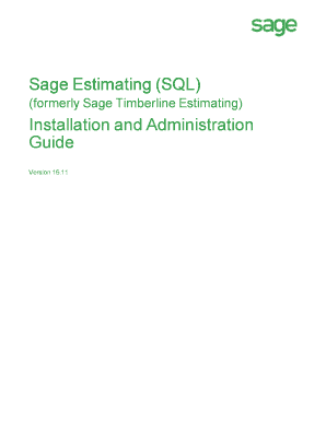 Fillable Online (formerly Sage Timberline Estimating) Fax Email Print ...