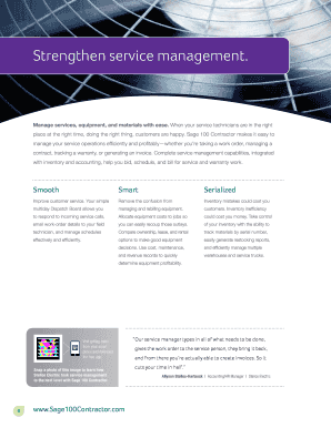 Fillable Online Strengthen service management Fax Email Print - pdfFiller