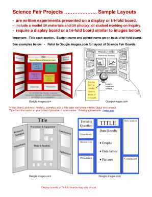 Fillable Online Science Fair Projects Fax Email Print - pdfFiller