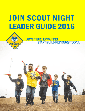 Fillable Online JOIN SCOUT NIGHT Fax Email Print - pdfFiller
