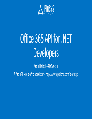 Fillable Online Office 365 API for Fax Email Print - pdfFiller