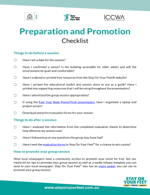 Fillable Online Preparation and Promotion Fax Email Print - pdfFiller
