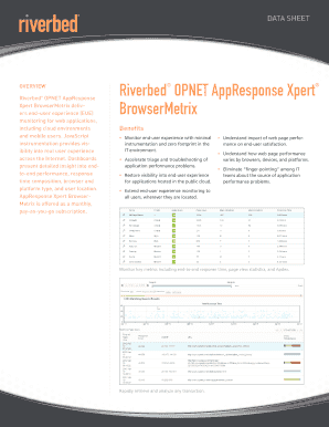 Fillable Online Riverbed OPNET AppResponse Fax Email Print - pdfFiller