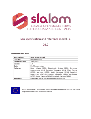 Fillable Online SLA specification and reference model - a Fax Email ...
