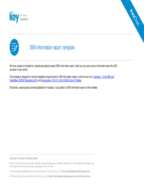 Sen Report For Kids Template - Fill Online, Printable, Fillable, Blank ...