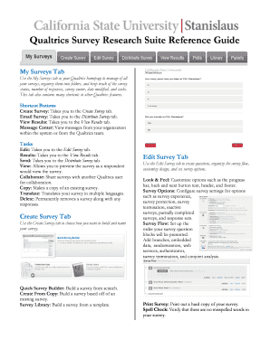 Fillable Online Qualtrics Survey Research Suite Reference Guide Fax ...