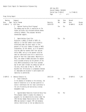 Fillable Online Sample Client Report for Demonstration Purposes Only ...
