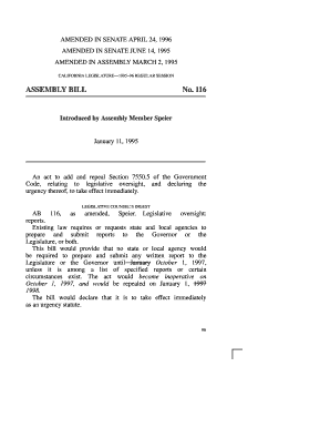 Fillable Online An act to add and repeal Section 7550 Fax Email Print ...